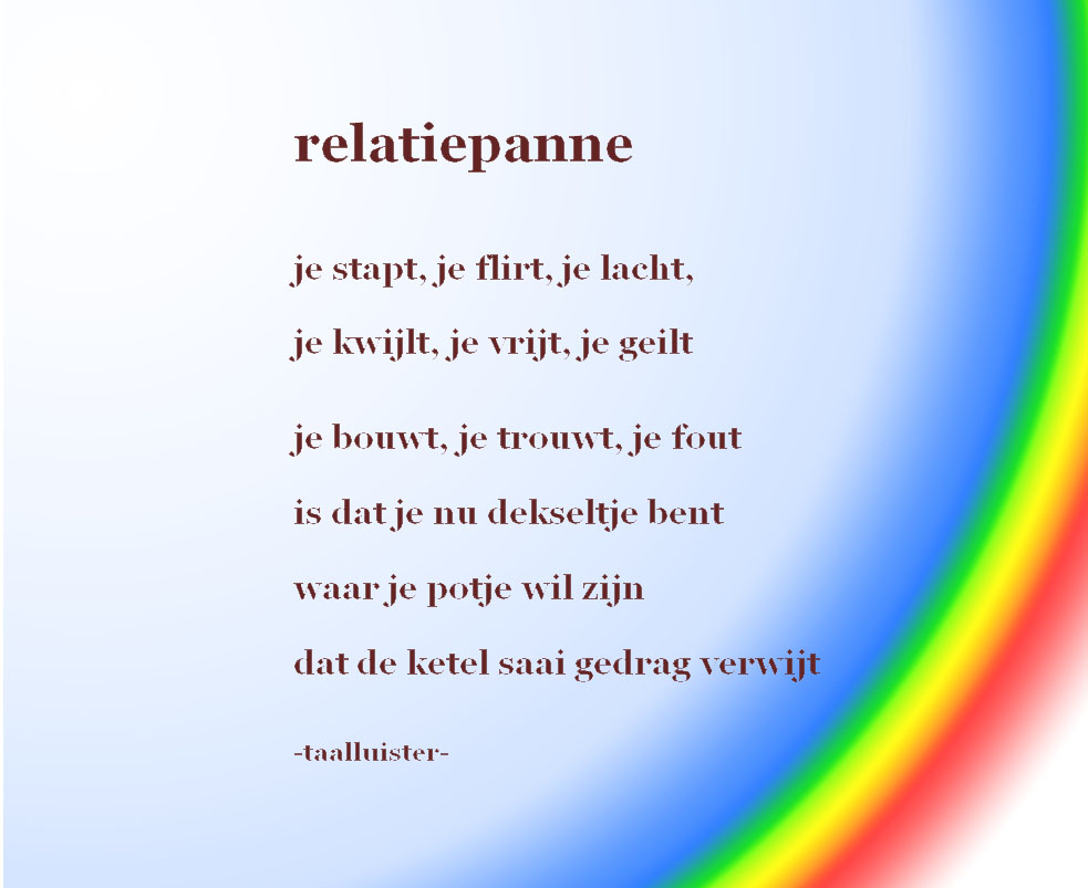 Relatiepanne – taalluister